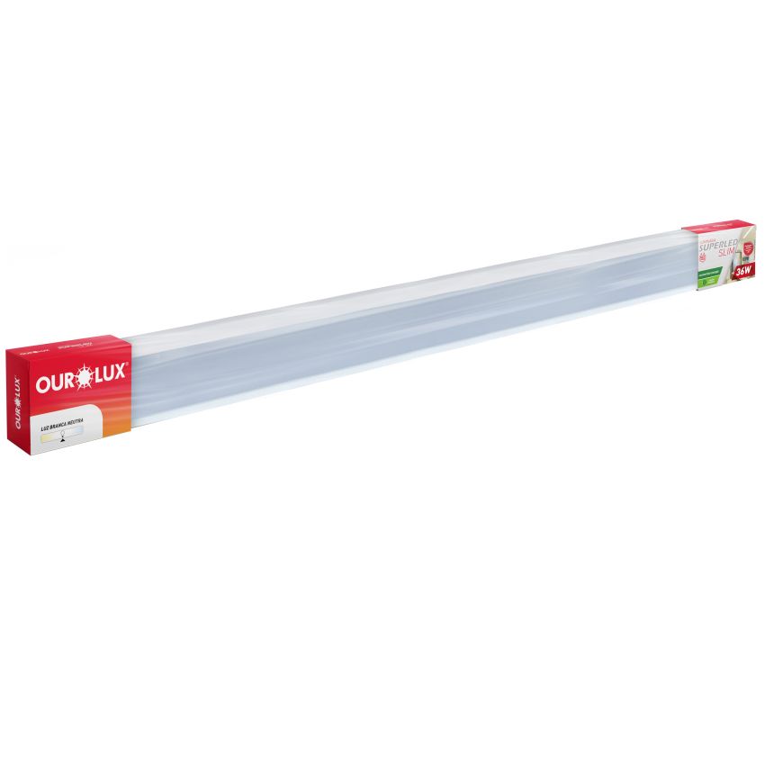 Luminária Superled SLIM 120CM 36W BIV 4000K - Ourolux