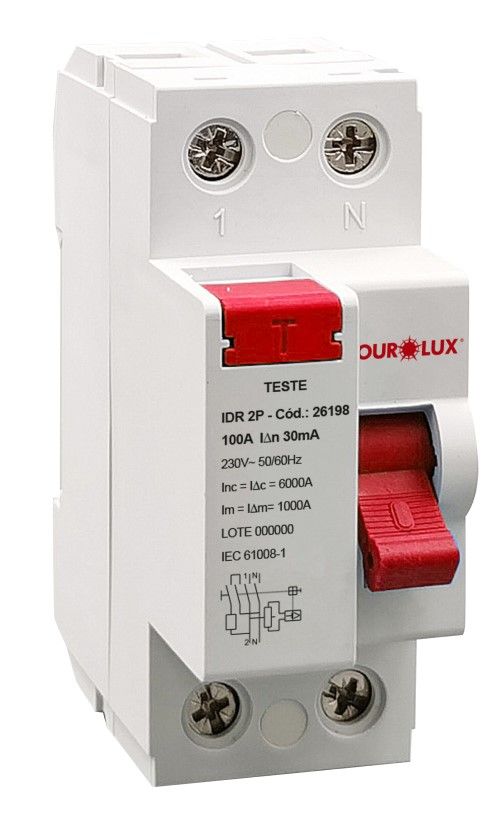 Dispositivo IDR BIP 100A 30mA - Ourolux