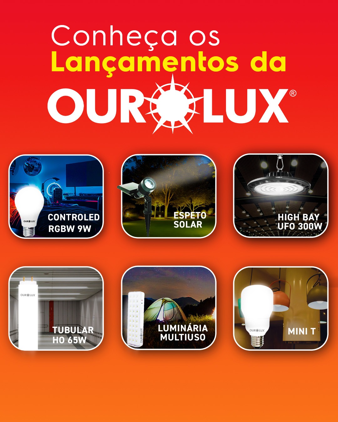 A marca líder em Produtos para Iluminação - Ourolux